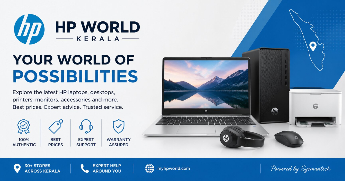 HP World Sysmantech Kerala | HP World Sysmantech Store | Laptops ...